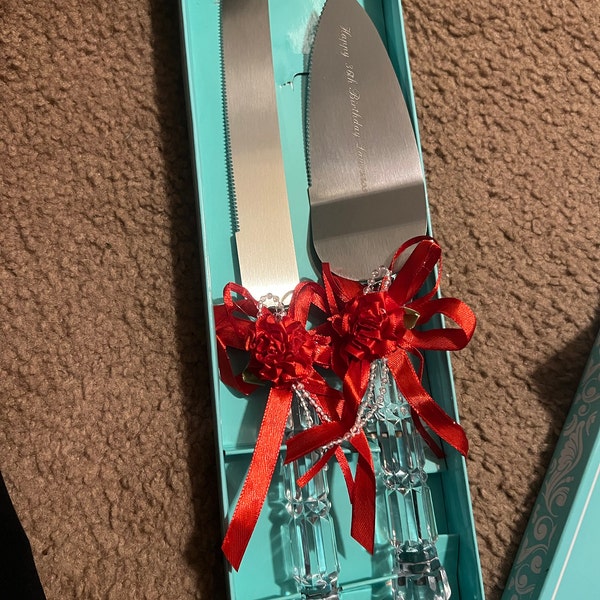 Gifts Infinity Personalized Wedding Anniversary Cake Knife and Server ...