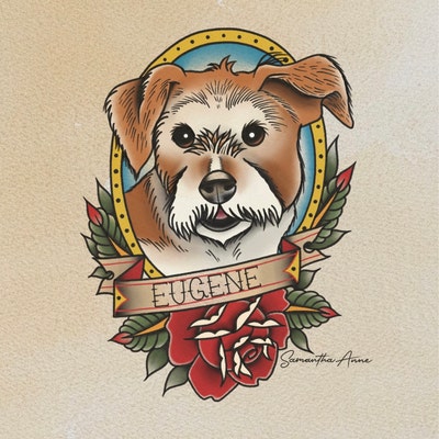 Medusa Old School Tattoo Flash Art Print Neo Traditional - Etsy