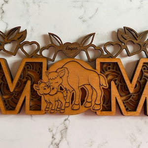 Layered Mom Stands SVG Laser Ready Files 9 Options 99 Total Files - Etsy