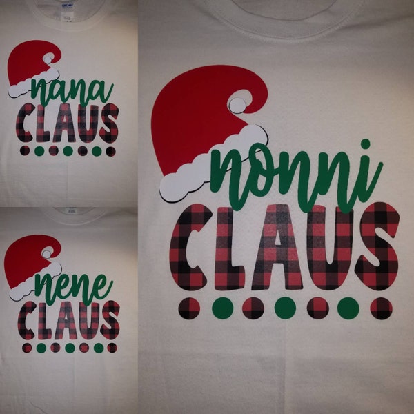 Nonni Claus Svg, Christmas Grandma Santa Svg, Nonni Grandma Shirt ...