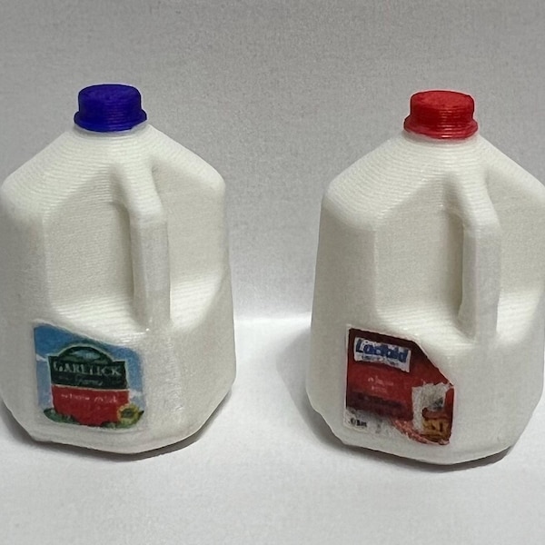 1/12 Scale Miniature Milk Gallon Jug - Digital STL File - Etsy