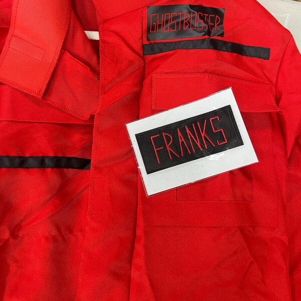 Ghostbusters Name Patch Custom Iron on Patch or Hook & Loop Name Tag ...