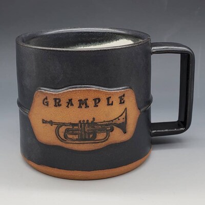 Trumpet RUBBER STAMP, Brass Instrument Stamp, Jazz Stamp, Music Stamp ...