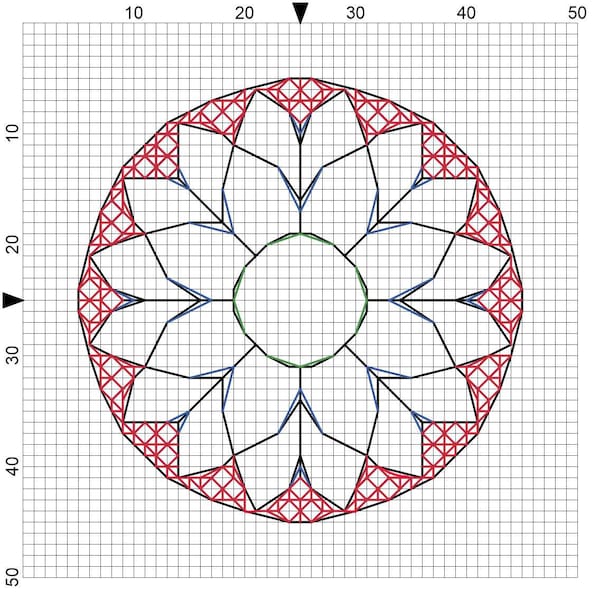 Temperature Stitch - Gothic Cathedral With Stained Windows - Modern ...