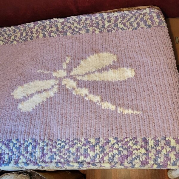 Phoenix Bird Finger Knitting / Chunky Knit Blanket Pattern - Etsy