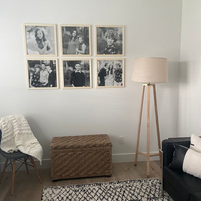 16x16 Picture Frame Wood Frame Square Frame Art Print Frame Photo Frame ...