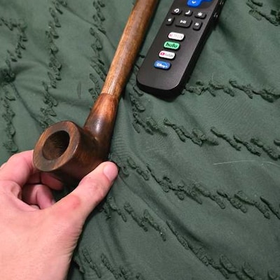 Handmade Heavy Duty Precisely Carved 6.5 Inch Long Stem Round Bowl ...