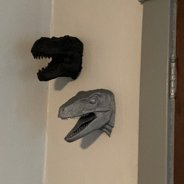 Velociraptor Wall Art - Dinosaur - Wall Mount- 3D Printed - Multiple ...