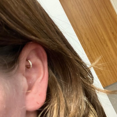 16G/18G/20G Paved Cartilage Conch Clicker Hoops CZ Hinged Clicker Hoops ...