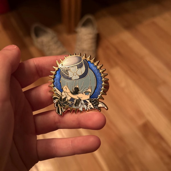 Black Butler Hard Enamel Pins - Kuroshitsuji Ciel Sebastian Grell ...