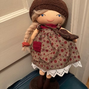 Diy Rag Doll Sewing Kit, Make Your Own Fabric Doll, Doll Making Supply ...