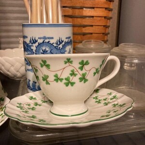 Shamrock 9-piece Fine Porcelain Tea Set Grace Teaware | Etsy
