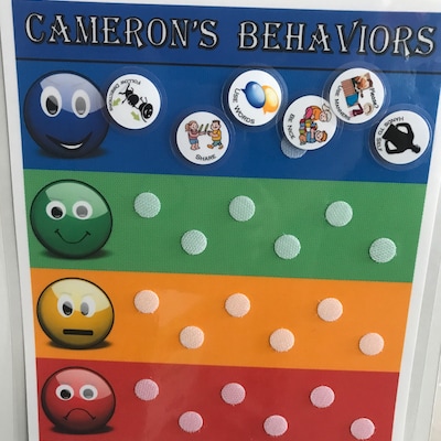 Kids Behavior Chart With 11 Movable Behaviors. grade Your Childs ...