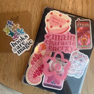 Main Character Energy Sticker // Funny, Cute, Reading, Bookish ...