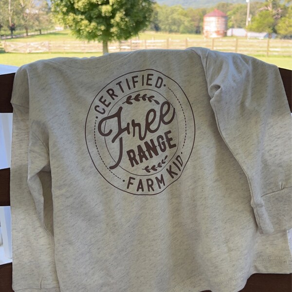 Free Range Farm Kid Svg, Farm Kid Svg, Ranch Kid Svg, Life on the Farm ...