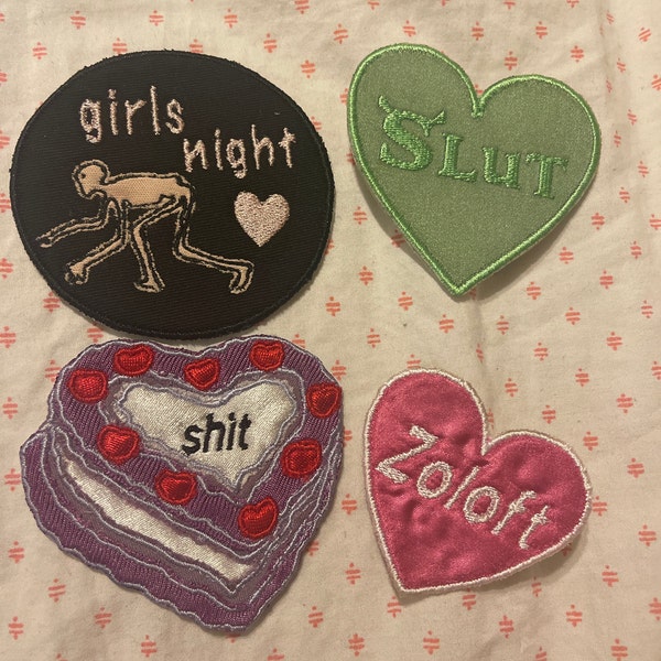 Prescription Series - Embroidered Patches Upcycled From Secondhand ...
