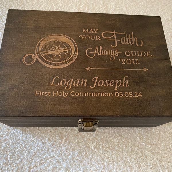 First Holy Communion Gift Box, Memory Box, 1st Communion Keepsake Box ...