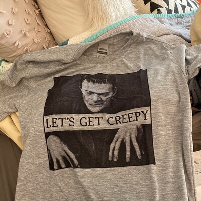 Frankenstein Tee Halloween Shirt, Funny Creep Tee Shirt, Halloween ...