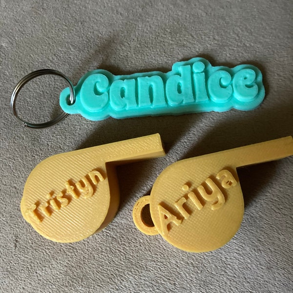 Name Keychain, Zipper Pull, Personalized & 3D Printed - Etsy