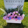 DECAL ONLY Flower Box Welcome Sign Decal - Etsy