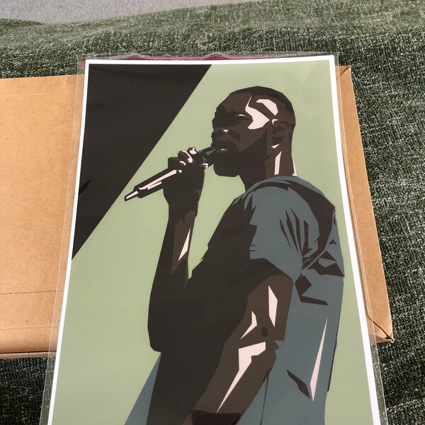 MF DOOM Hip Hop Graphic Design A4 Print A3 Print Digital Art by ...