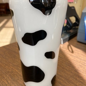 Cow Print Epoxy Yeti Tumbler, Yeti Tumbler, Cowhide, Cow Spots, Glitter ...