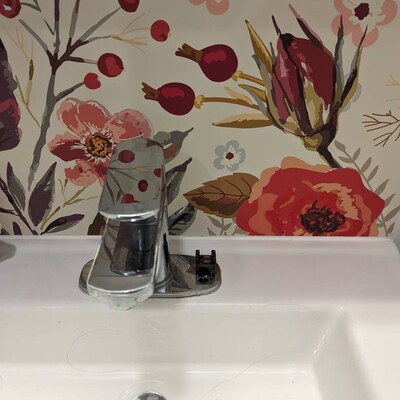 Madelyn Flowers Wallpaper, Removable Peel and Stick Wallpaper ...