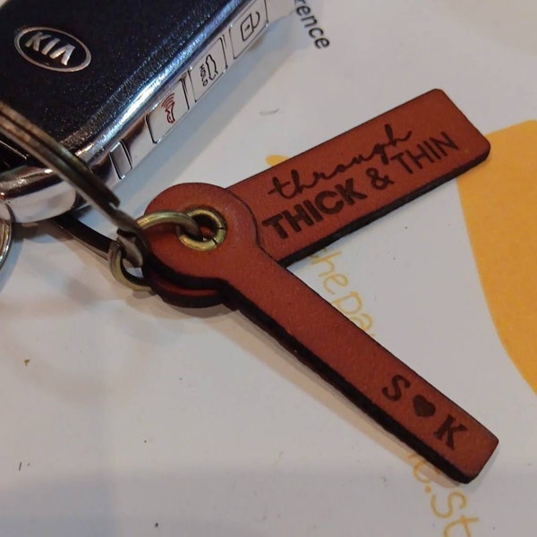 Personalized Leather Keyring | Husband Gift | Boyfriend Gift | Leather ...