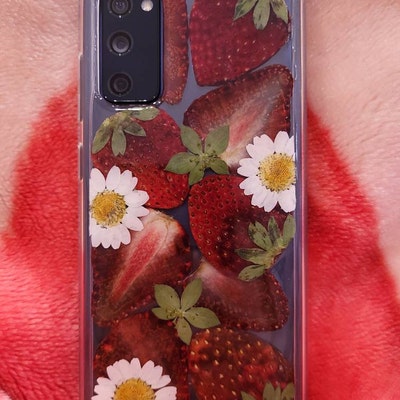 Pressed Flower Orange Lemon Clear Phone Case Lg G7 Thinq Case - Etsy