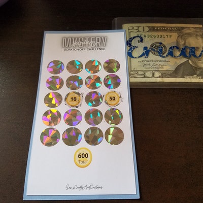 Mystery Savings Scratch off Challenge Budgeting Money - Etsy