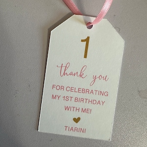 Fifty Years Personalized Favor Tags - Etsy