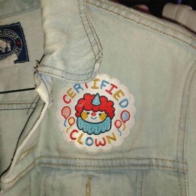 Certified Clown Patch - Etsy Canada