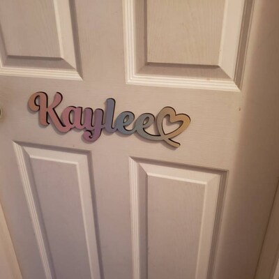 Cute Wooden Sign With Custom Name Personalized Letters With Star, Baby ...