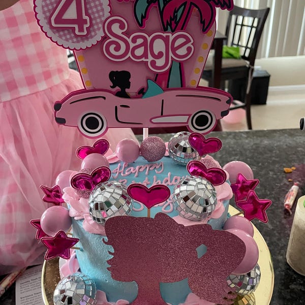 Groovy Van, Peace and Love Van, 70's Cake Topper, Retro Van Cake Topper ...