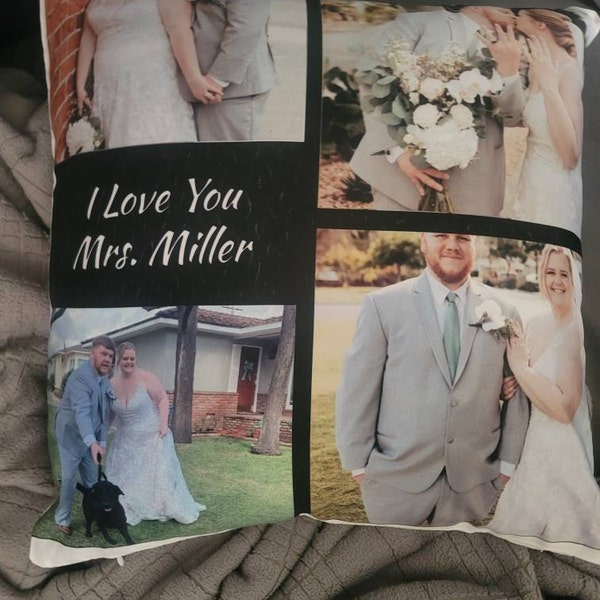 Create Your Own Decorative Throw Pillow With Personalized Photos and ...