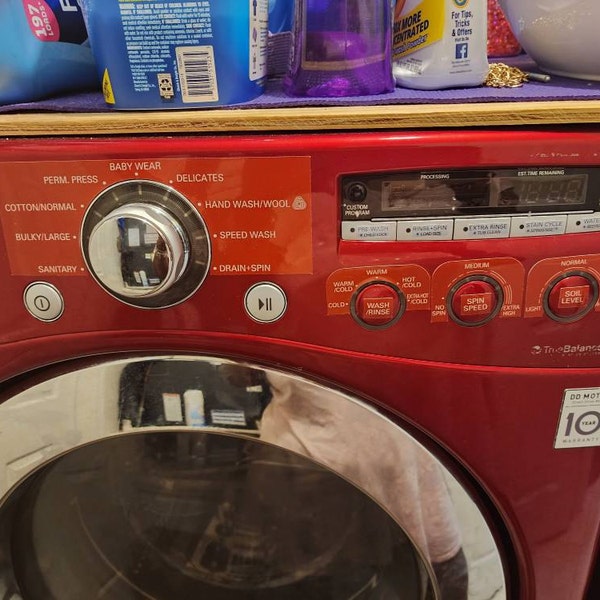 Samsung Model WF45T6000AV Washer Sticker Sheet Labels / Decals - for ...
