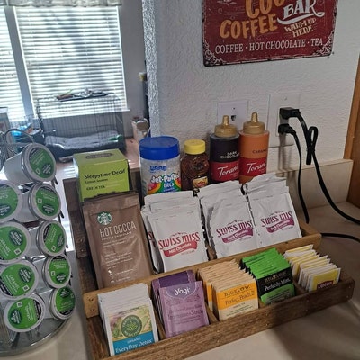 Made to Order Dark Tea Tin Rack Organizer for Loose Tea Tins. Hold 8 ...