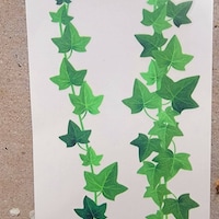 Englischer Efeu (2er Set) - Efeu temporäres Tattoo / Hedera Helix ...