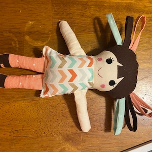 DIY Mini Doll Sewing Pattern, Stuffed First Doll PDF Gift for Girl ...