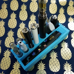 Vape Pen Cartridge Holder Organizer and Stand. Hold up to 8 Spare 510 ...