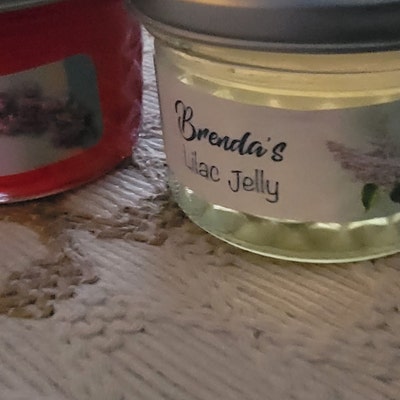 20 2 Write-on Floral Adhesive Labels CANNING Favor Bags Gifts WEDDING ...