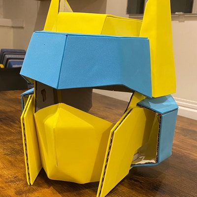 Cyberpunk Cardboard Helmet With Retractable Face Cardboardcraft ...