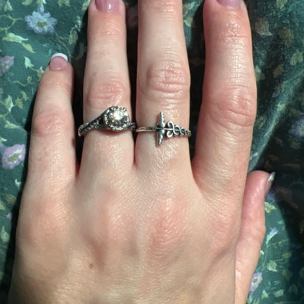 925 Silver Physician Ring,dainty Doctor Jewelry,physician Assistant ...