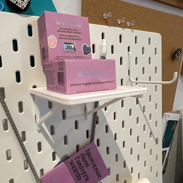 IKEA SKADIS SHELF Minimalistic Pegboard Uppspel Accessories Office Work ...