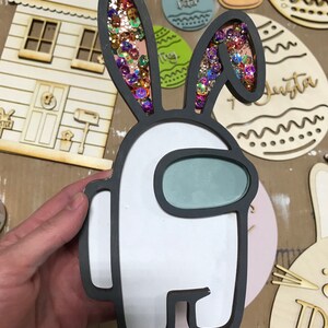 Easter Bunny Among Us SVG, PNG, JPG Instant Download - Etsy