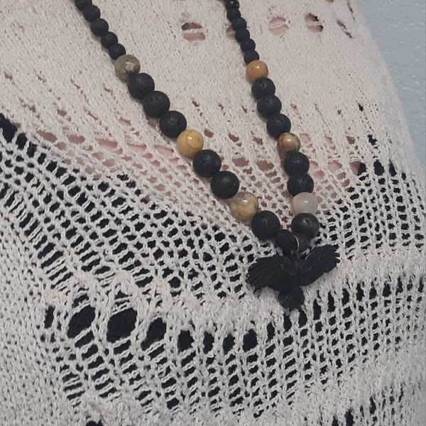 Flidais Deer Antler Tines Tips and Real Rabbit Fur Necklace Celtic ...