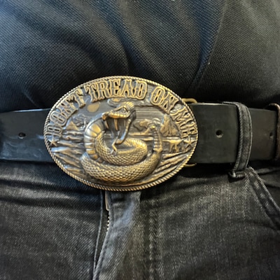 Don't Tread on Me Belt Buckle, Handmade Historical American Flag ...