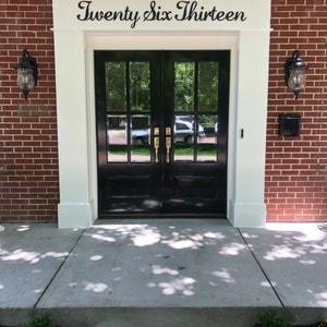 Large Colonial Cursive House Numbers - Etsy