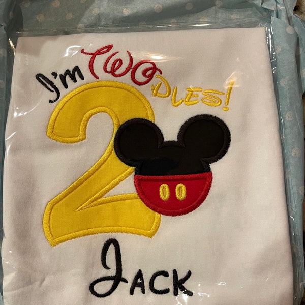 Mickey Mouse 2nd Birthday Shirt, 2nd Birthday Disney Shirt, Mickey ...
