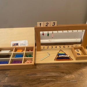 Montessori Practical Life Materials Marble Counting and Sorting Game ...